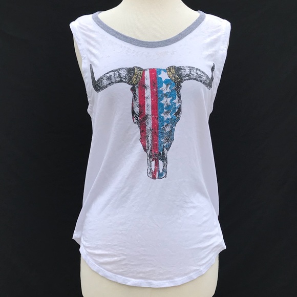 Chaser | Tops | Chaser American Bull Horn Acid Wash Tank | Poshmark